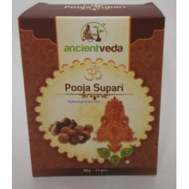 BLACK POOJA SUPARI ANCIENT VEDA - 11 PCS