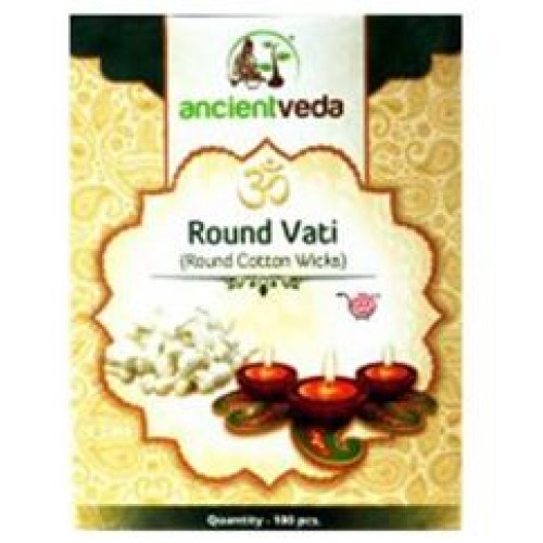 ROUND VATI / WICKS ANCIENT VEDA - 100 PCS