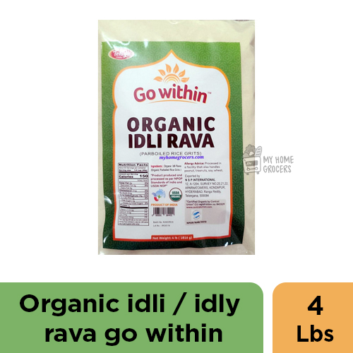 ORGANIC IDLI / IDLY RAVA GO WITHIN - 4 LBS